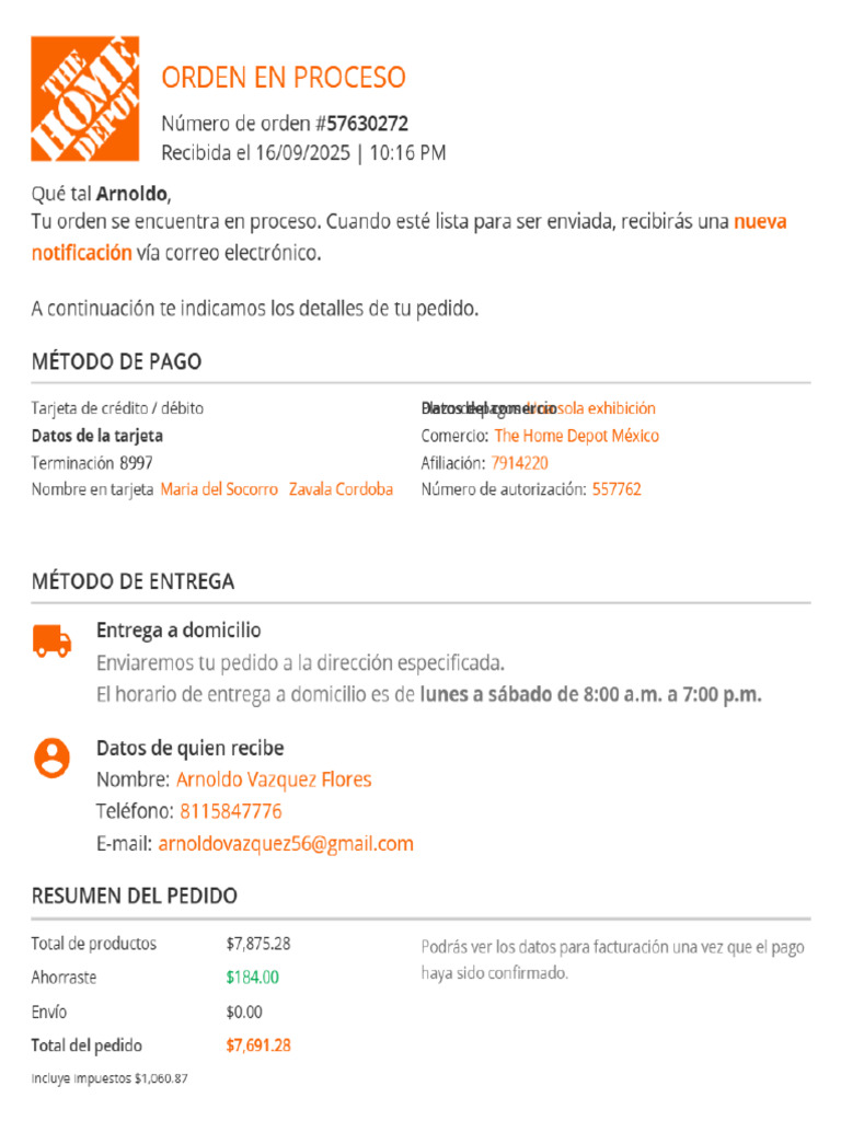 Order Instructions | PDF