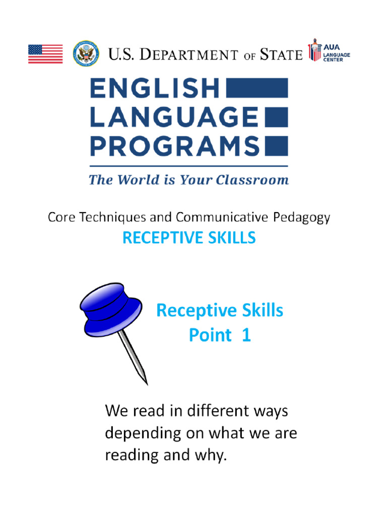 Receptive Skills RELO AUA | PDF | Reading Comprehension | Cognitive ...