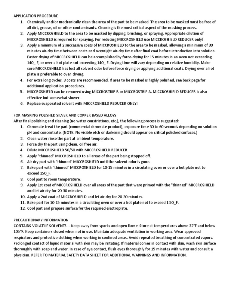 Stop-Off Lacquer Com | PDF | Water | Industrial Processes