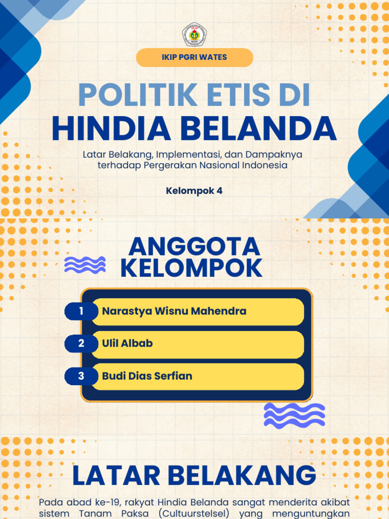 Politik Etis Di Hindia Belanda | PDF