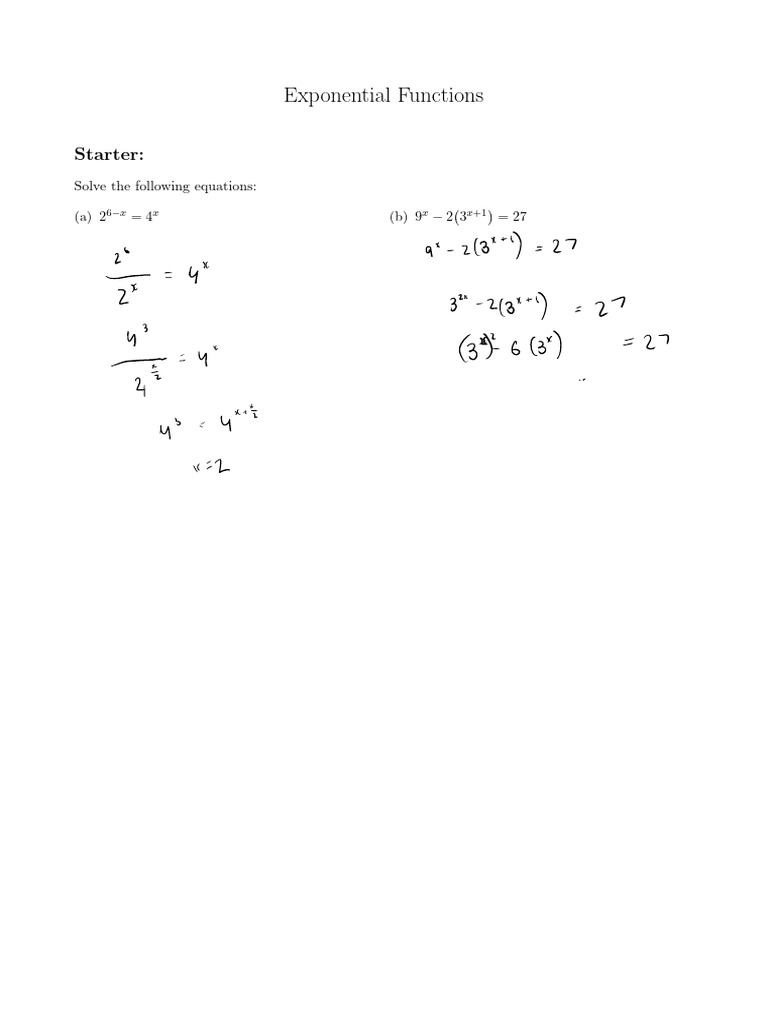 Ch.14 Exponentials and Logarithms | PDF | Logarithm | Exponential Function