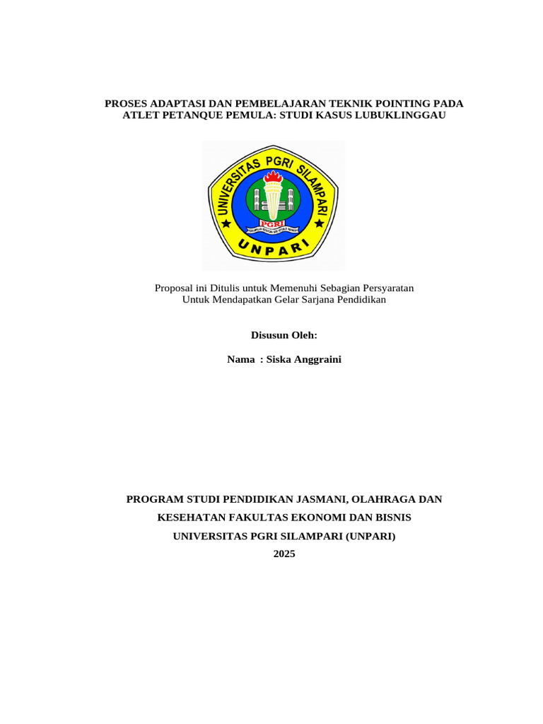 Siska Anggraini PJOK | PDF