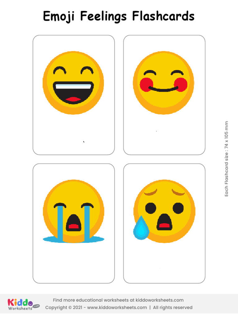 Emoji Feelings Flashcards PDF | PDF