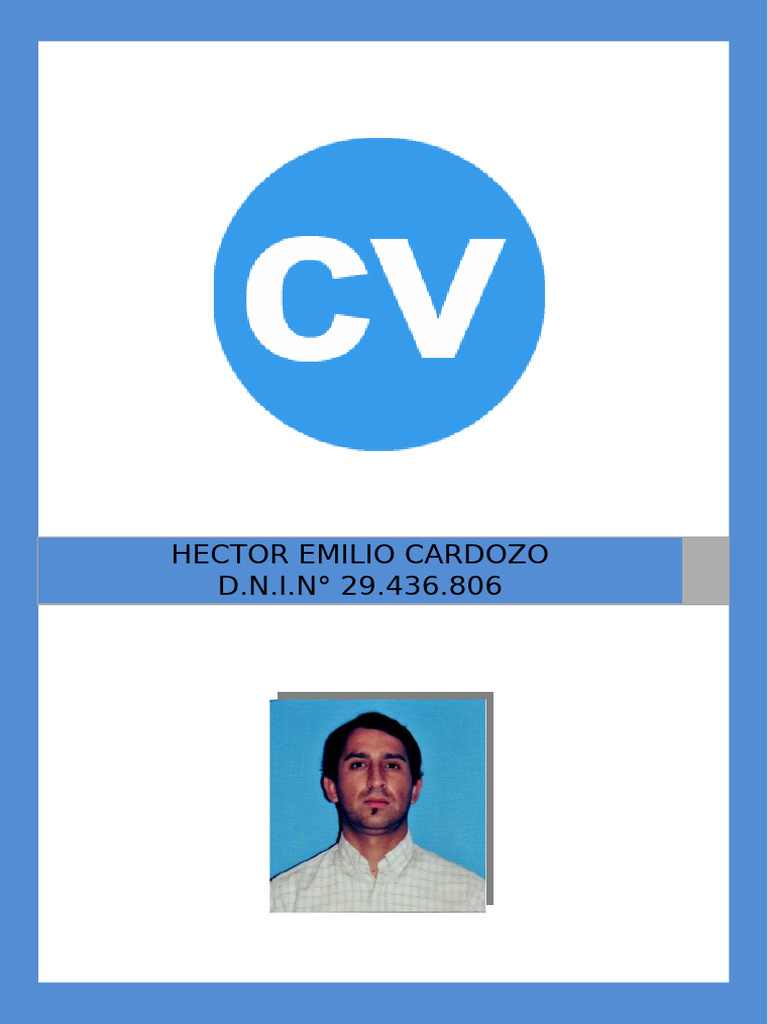 CV Hector Emilio Cardozo | PDF