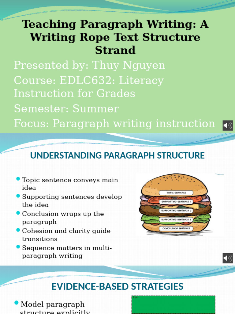 EDLC632 Week 6 Writing Framework | PDF