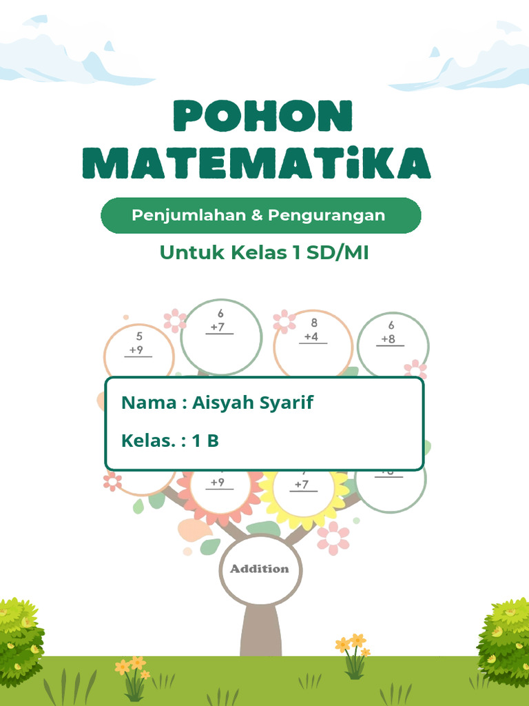 Pohon Matematika Penjumlahan & Pengurangan Kelas 1 SD | PDF