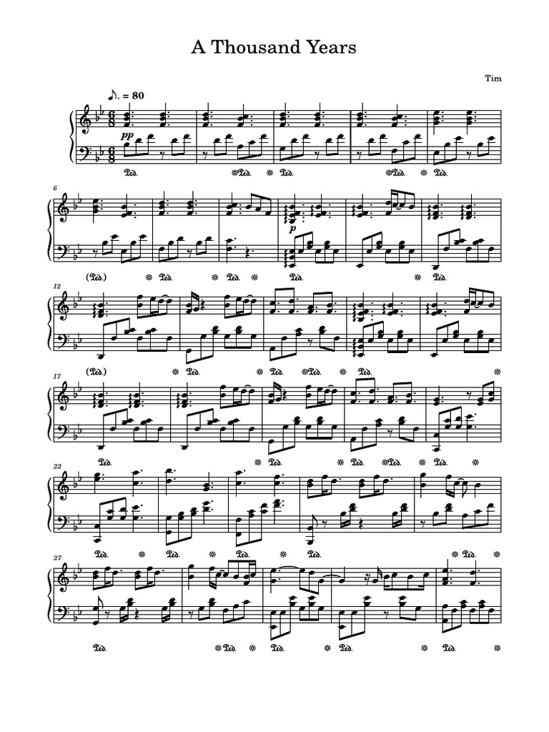 Tim - A Thousand Years | PDF