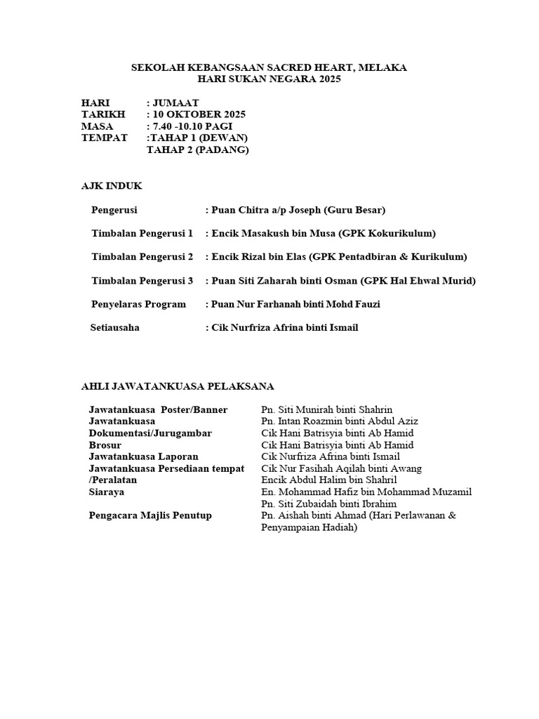Ajk & Tentatif HSN | PDF