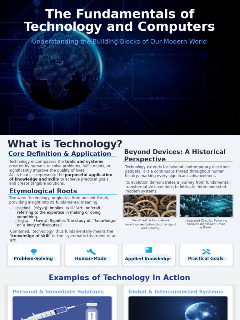Understanding Technology Fundamentals | PDF | Computer Hardware ...