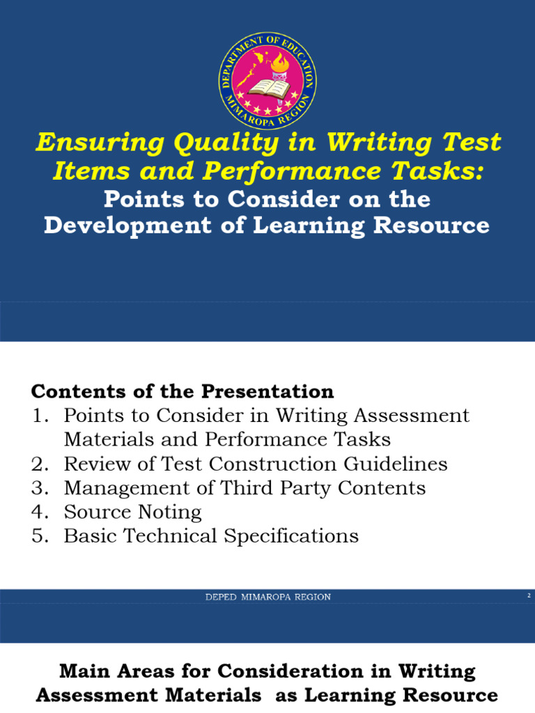 Assessment - LR Guidelines and Test Construction - Improved - April ...