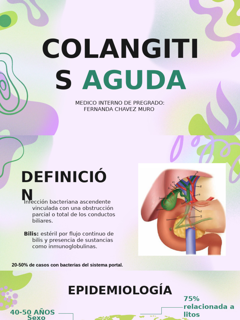 Colangitis Aguda: Diagnóstico y Tratamiento | PDF | Enfermedades ...