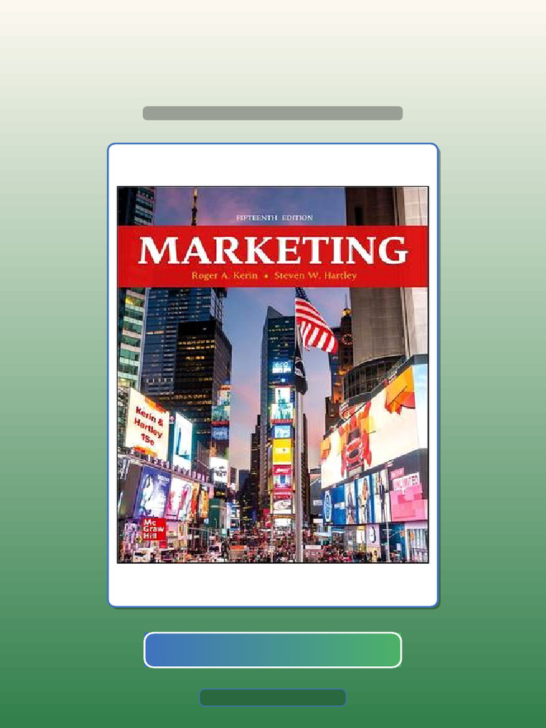 Marketing 15th Edition by Roger Kerin Ebook and TestBank Bundle Full ...