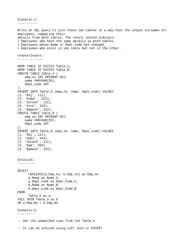 Sqlpractice 1 | PDF | Sql | Computer Data