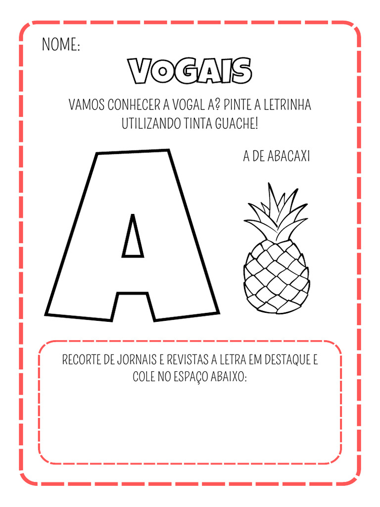 Vogal A | PDF