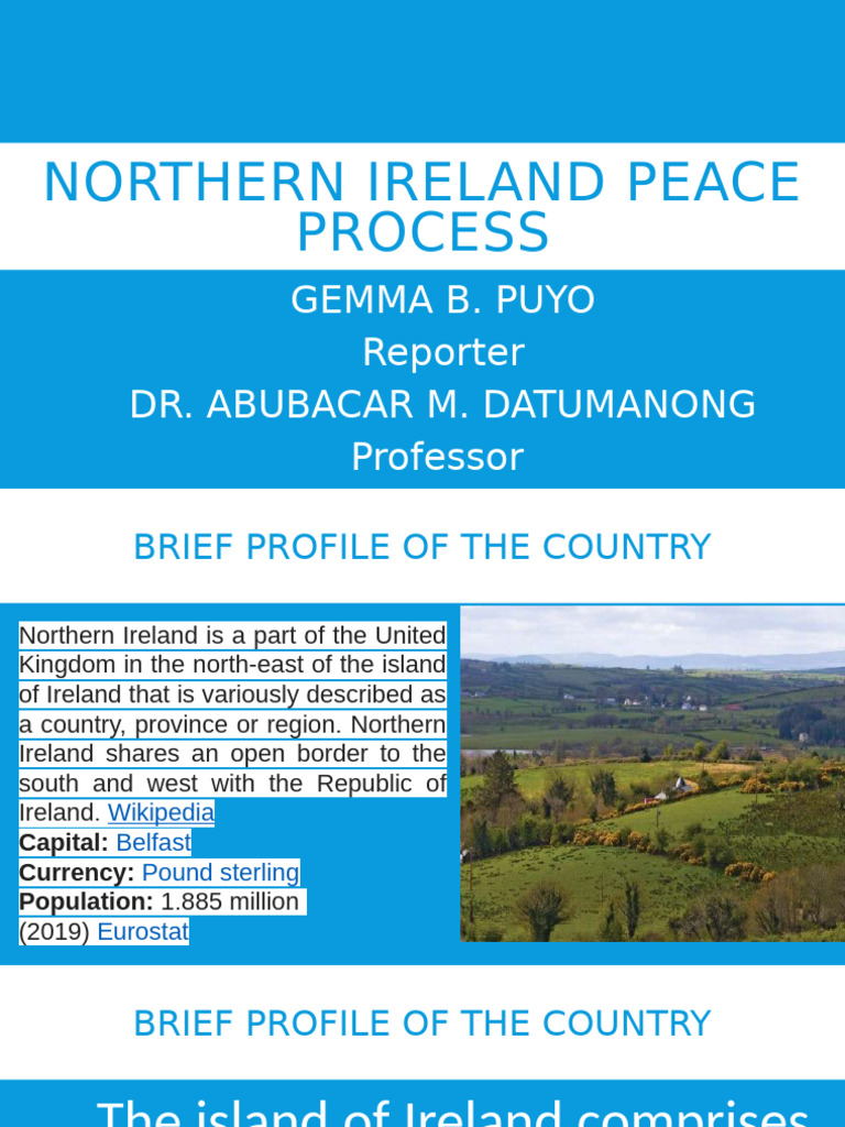 Northern Ireland Peace Process | PDF | The Troubles | Irish Republicanism