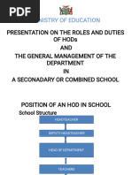 Monthly HOD Report for School Activities | PDF | Learning