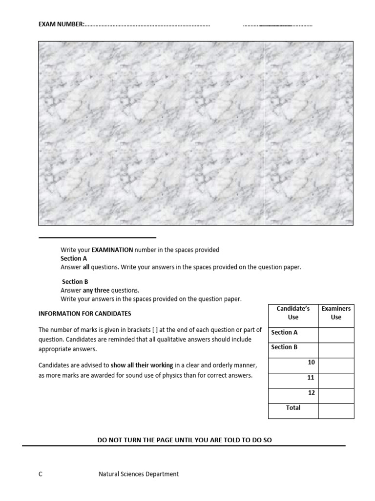 Physics 2025 5054 P2 Marking Scheme | PDF | Radioactive Decay | Light