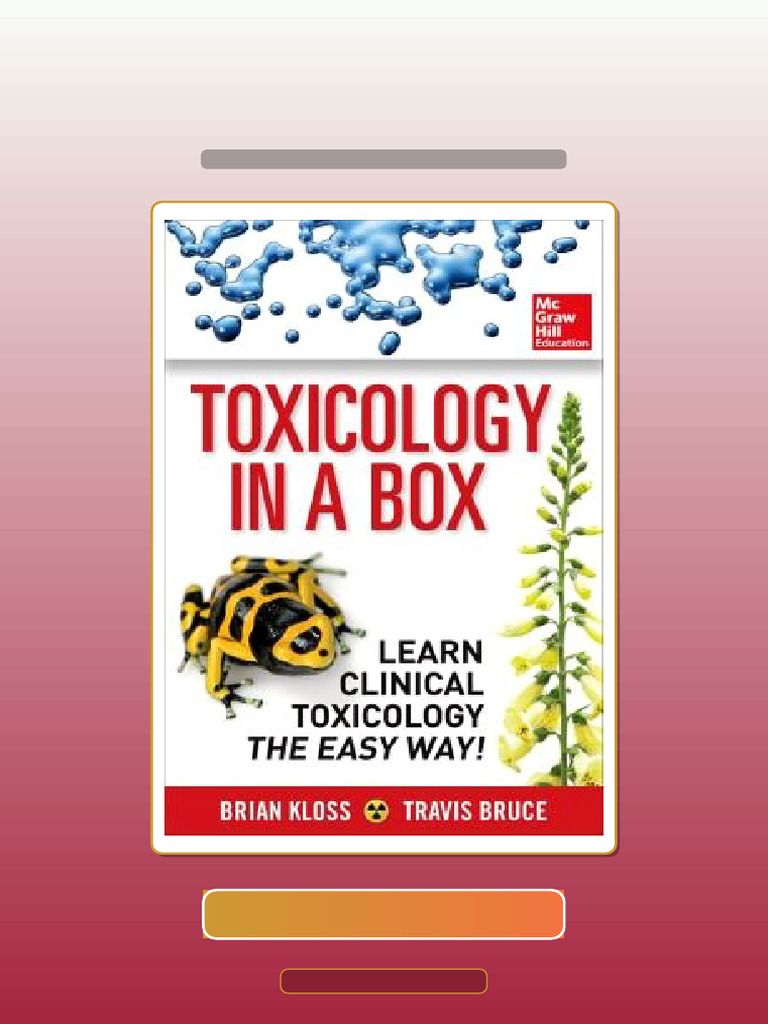 Complete Toxicology in A Box Ebook and TestBank Bundle Verified | PDF ...