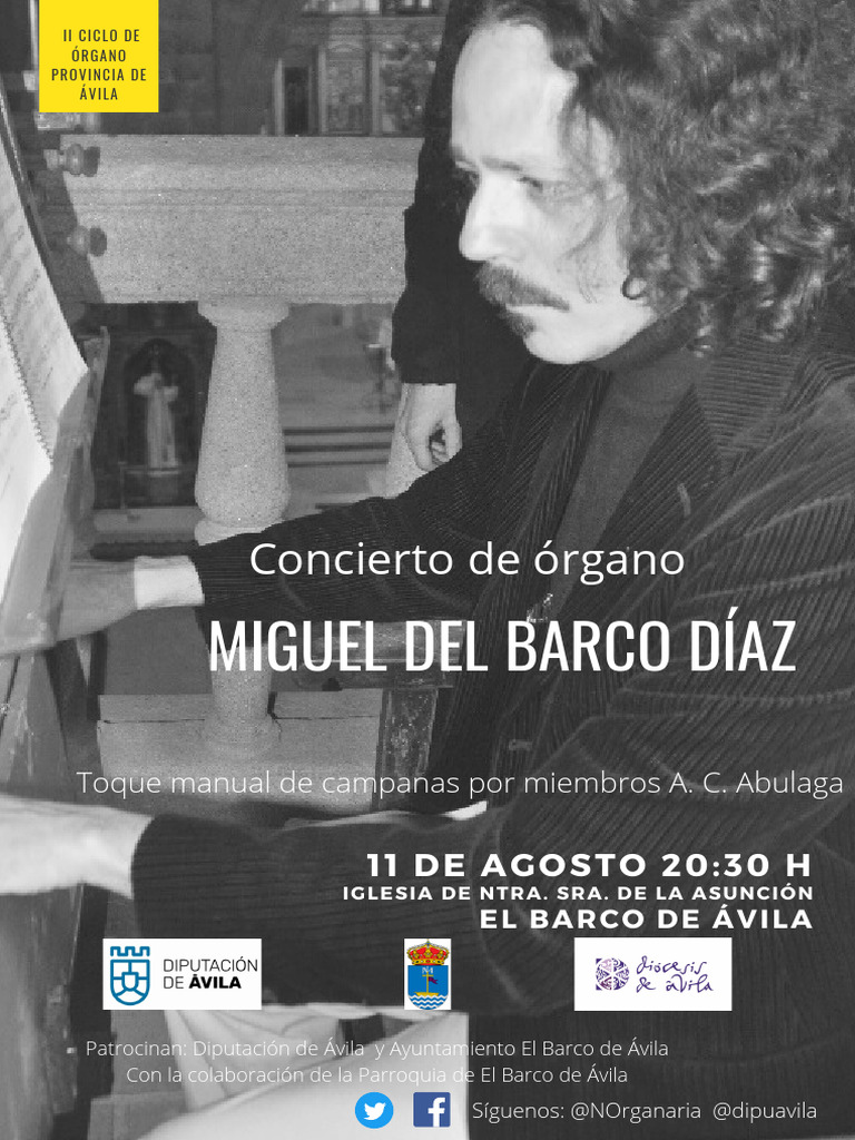 miguel del barco_PROGRAMA EL BARCO DE AVILA | PDF | Clave | Música clásica