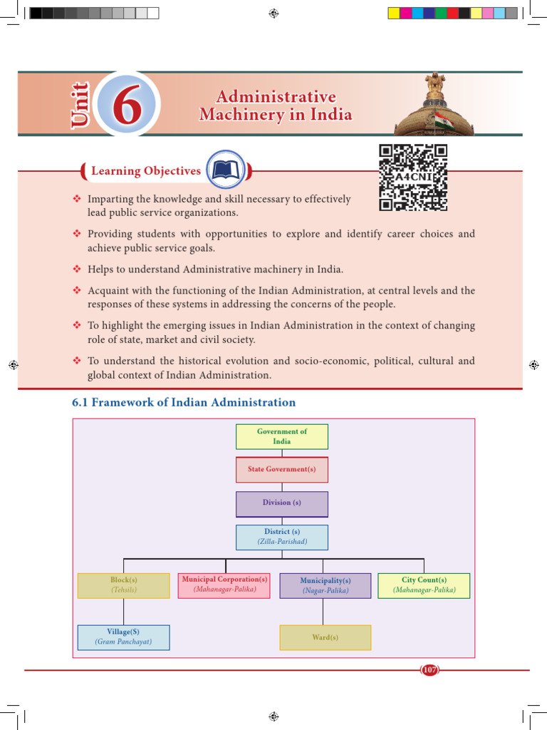 Understanding India's Administrative Machinery | PDF | Cost Of Living ...
