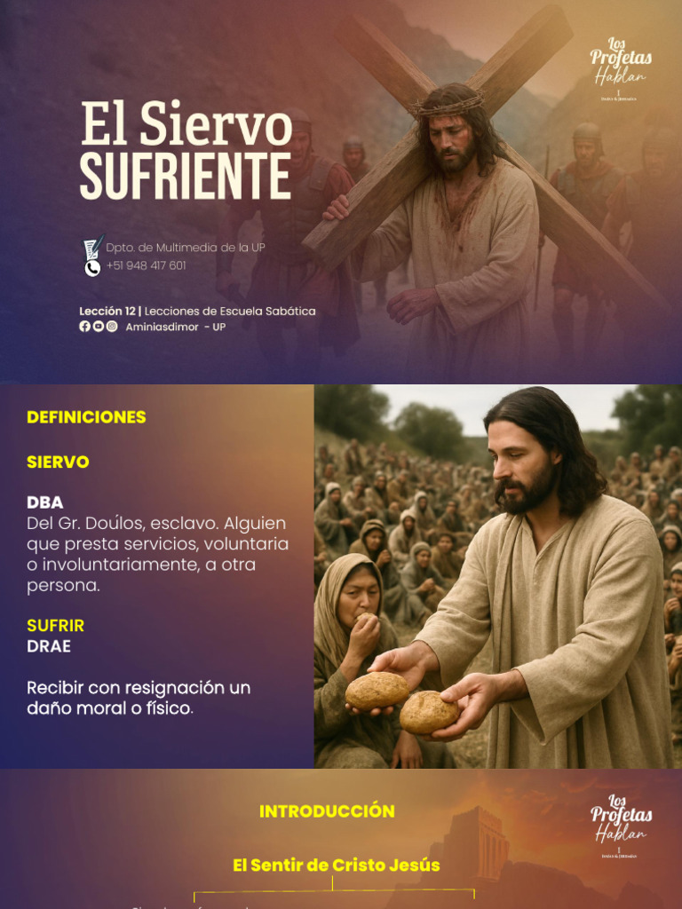 Lección 12 El Siervo Sufriente | PDF | Cristo (título) | Pecado