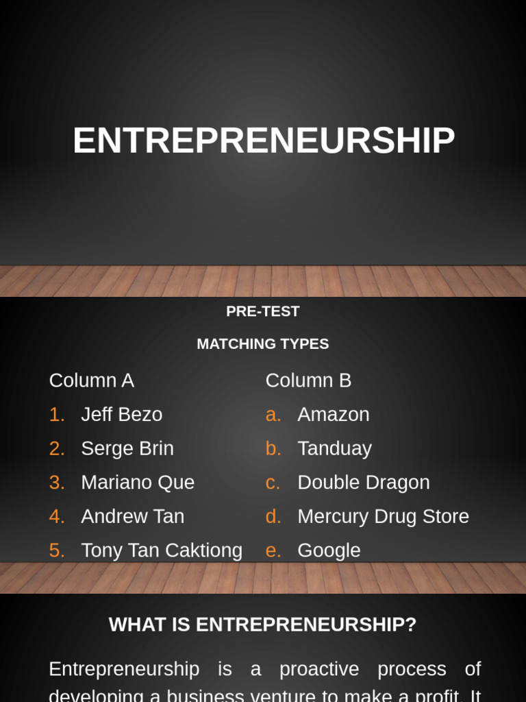 Entrepreneurship Week 1 | PDF | Entrepreneurship | Economies