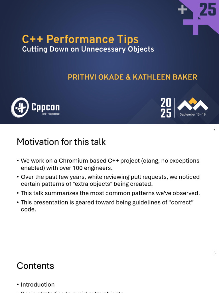 CPP Performance Tips | PDF | Software Development | Software Engineering