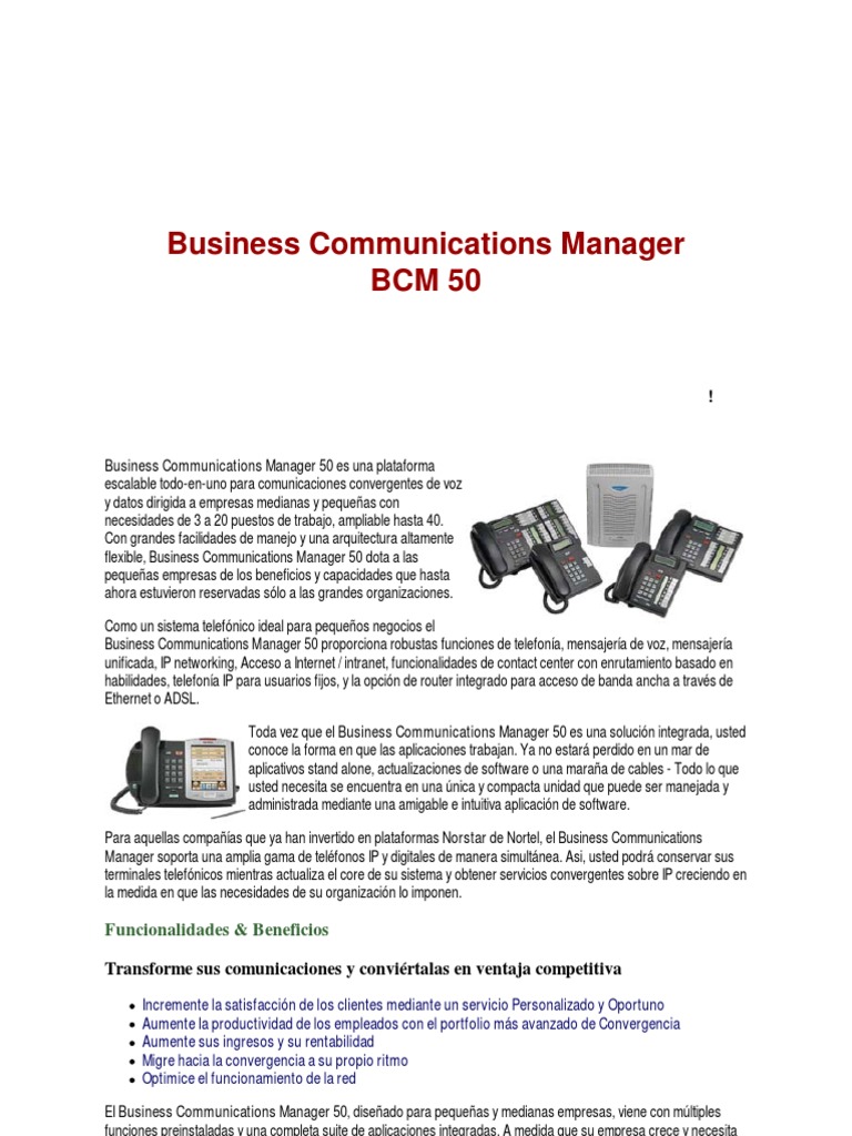 BCM 50 | PDF | Redes | Informática