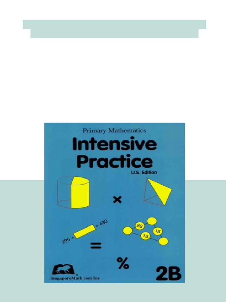 Primary Mathematics Intensive Practice U S Edition 4B Singaporemath.Com ...