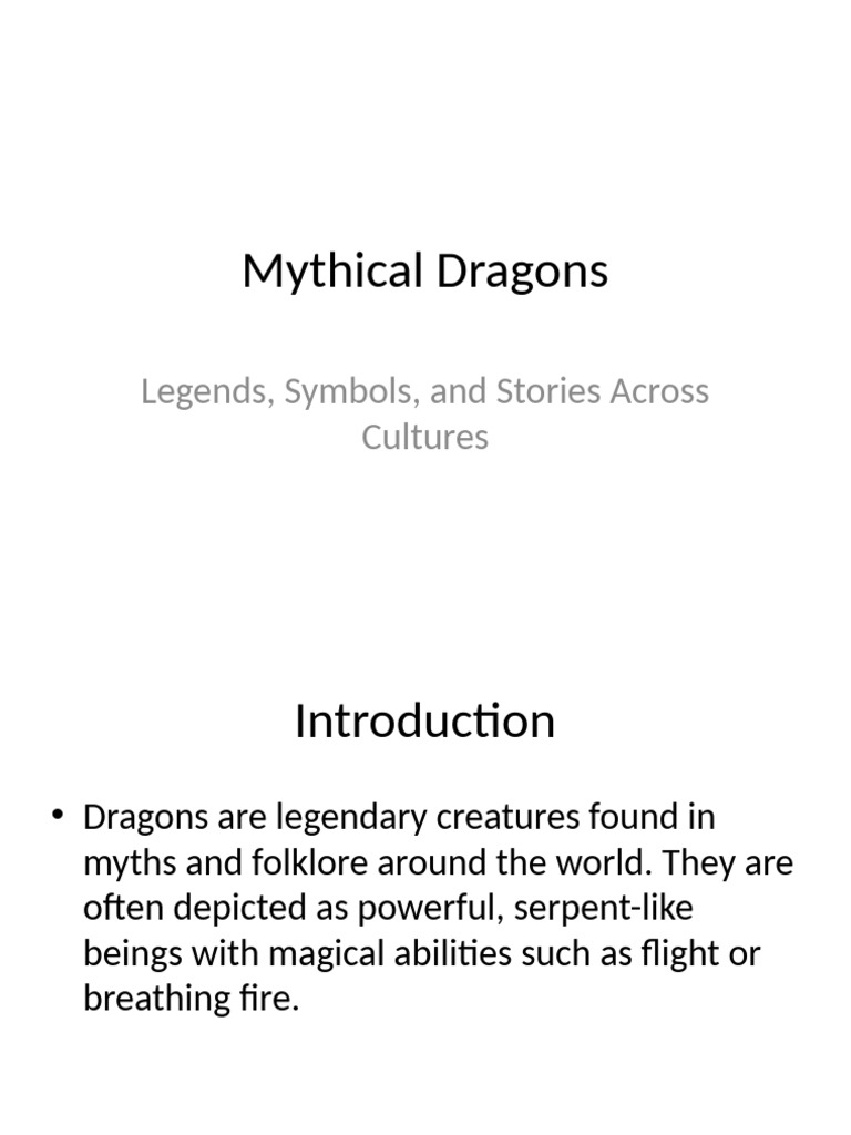 Global Myths of Dragons Explained | PDF