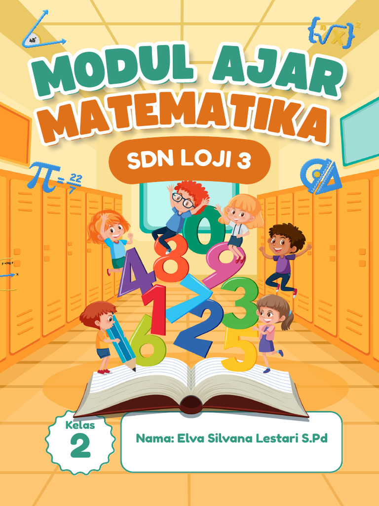 Hijau Biru Ceria Lucu Cover Modul Pembelajaran Dokumen A4 | PDF