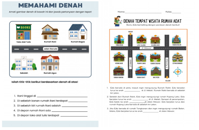 LKPD Denah Kelas 3 | PDF