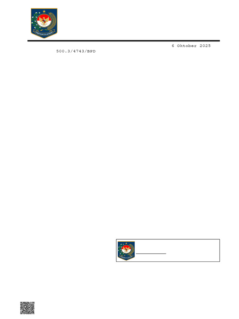 E-Sign Undangan RAKOR Sosialisasi SE Satgas Kecamatan 8 Oktober | PDF