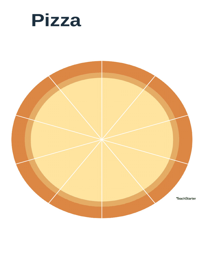 Make A Pizza Counting Game Print Able PDF Color | PDF