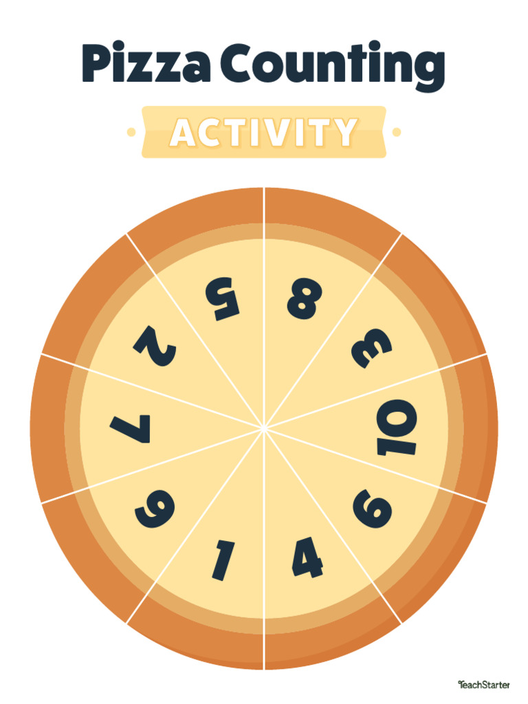 Make A Pizza Counting Game Print Able PDF Color | PDF