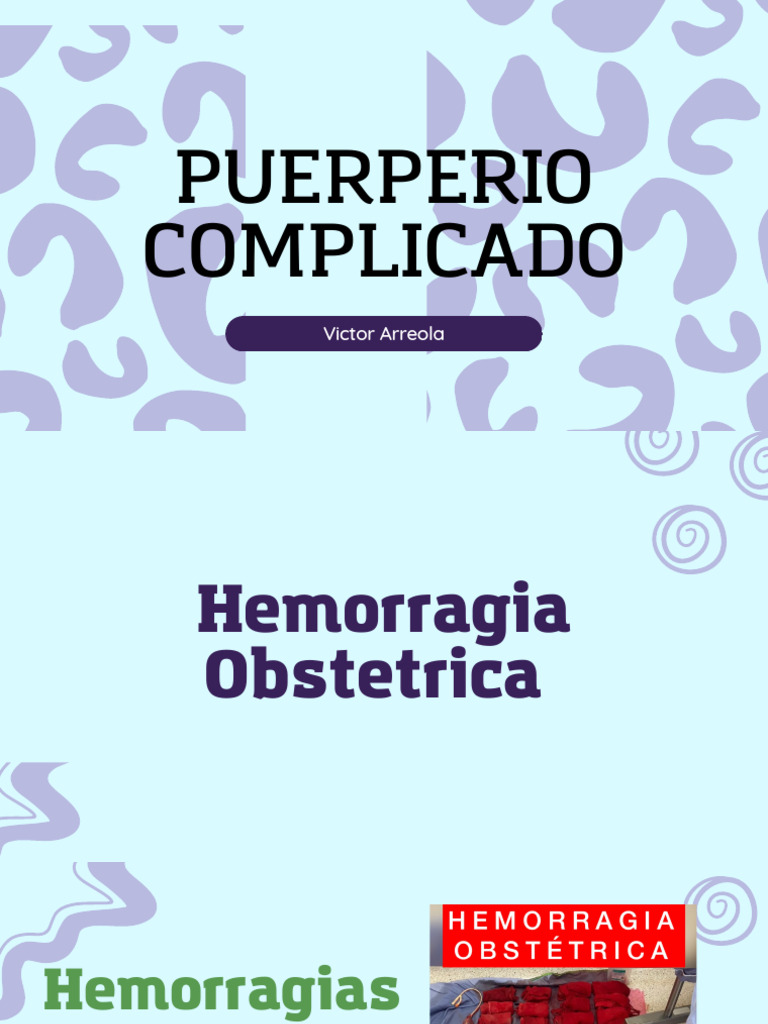 Puerperio Complicado | PDF | Parto | Reproducción humana