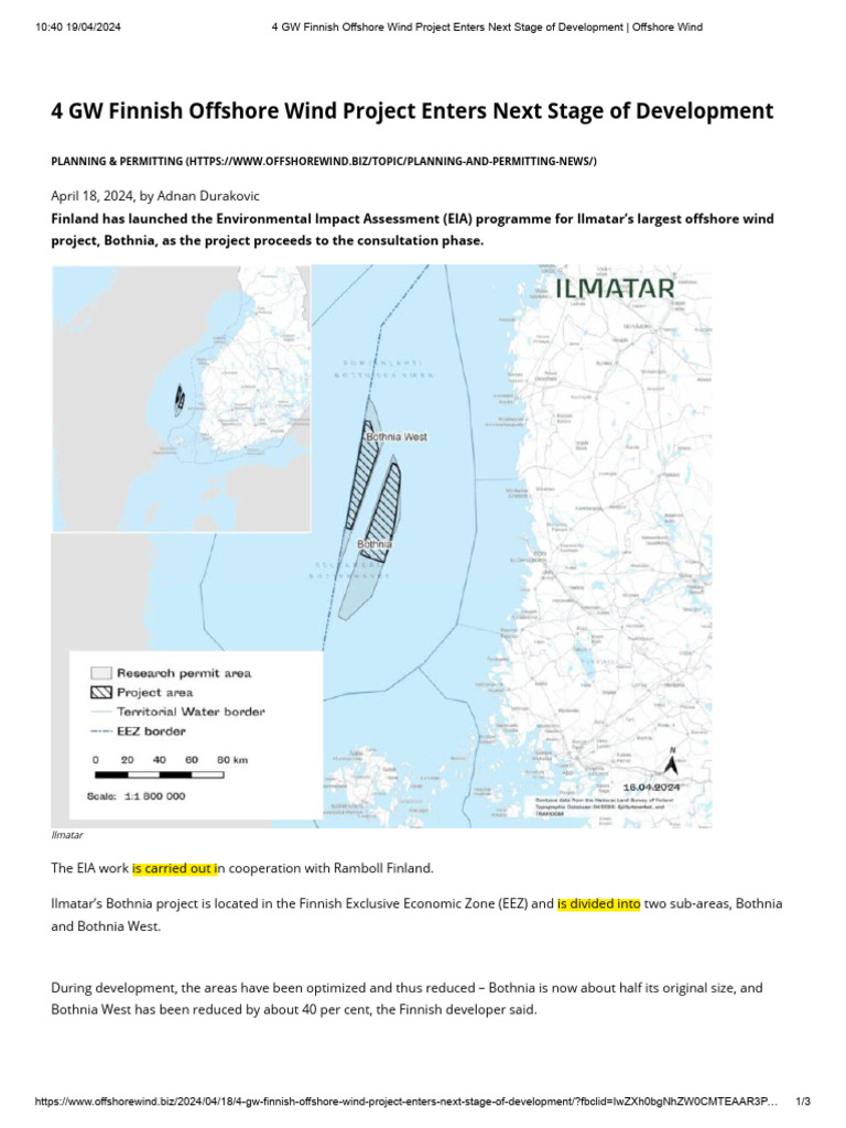 4 GW Finnish Offshore Wind Project Enters Next Stage of Development ...
