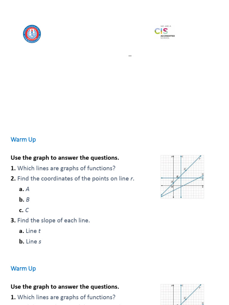 1.5 Graphing Linear Functions and Inequalities | PDF | Inequality ...