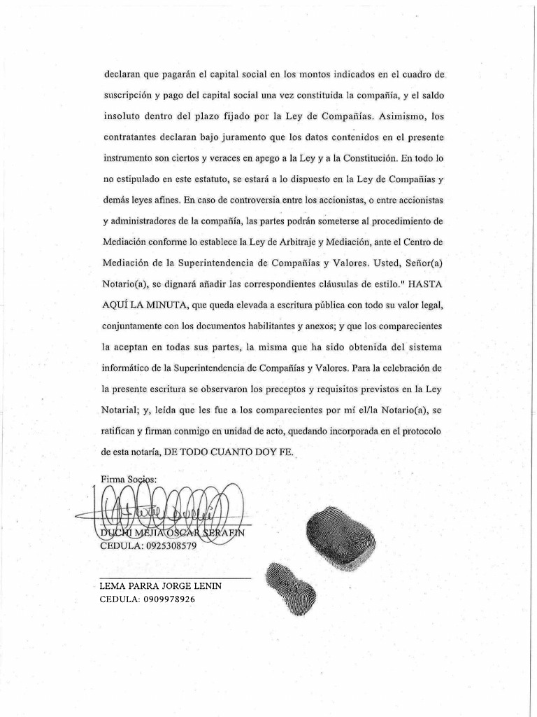 Lema Parra J Orge Leni N Cedula: 0909978926 | PDF