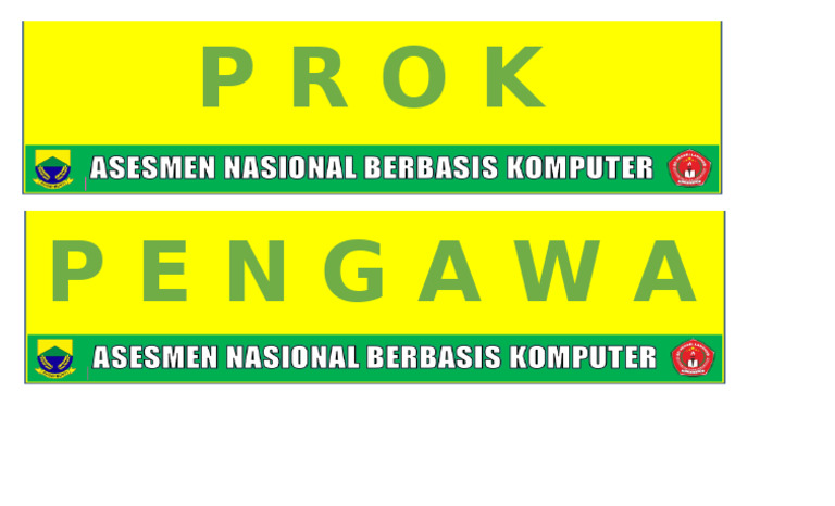Label Meja Proktor | PDF