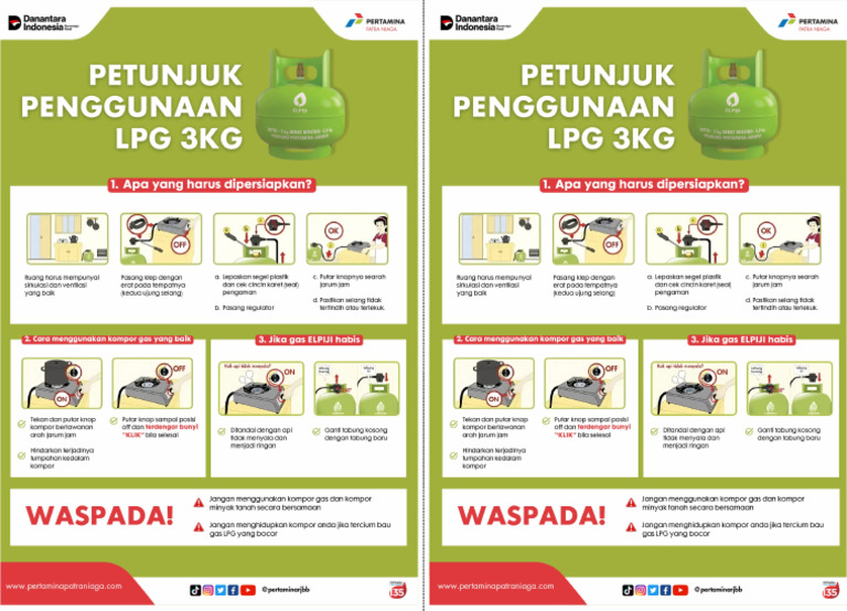 Rev2 A5 Flyer Renew LPG 3kg Cara Pemasangan 3 | PDF