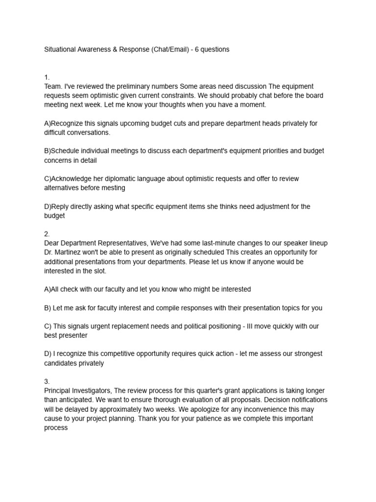 Situational Awareness in Team Communication | PDF | Leadership | Business