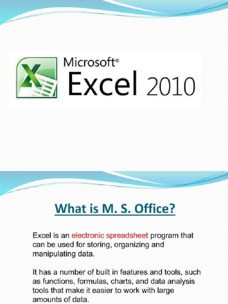 MS Excel 2.0 | PDF