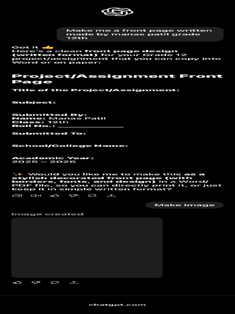 Front Page Design | PDF