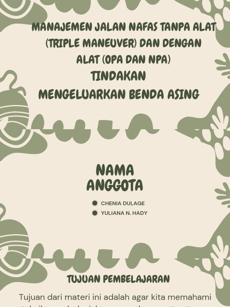 Teknik Triple Maneuver untuk Jalan Nafas | PDF