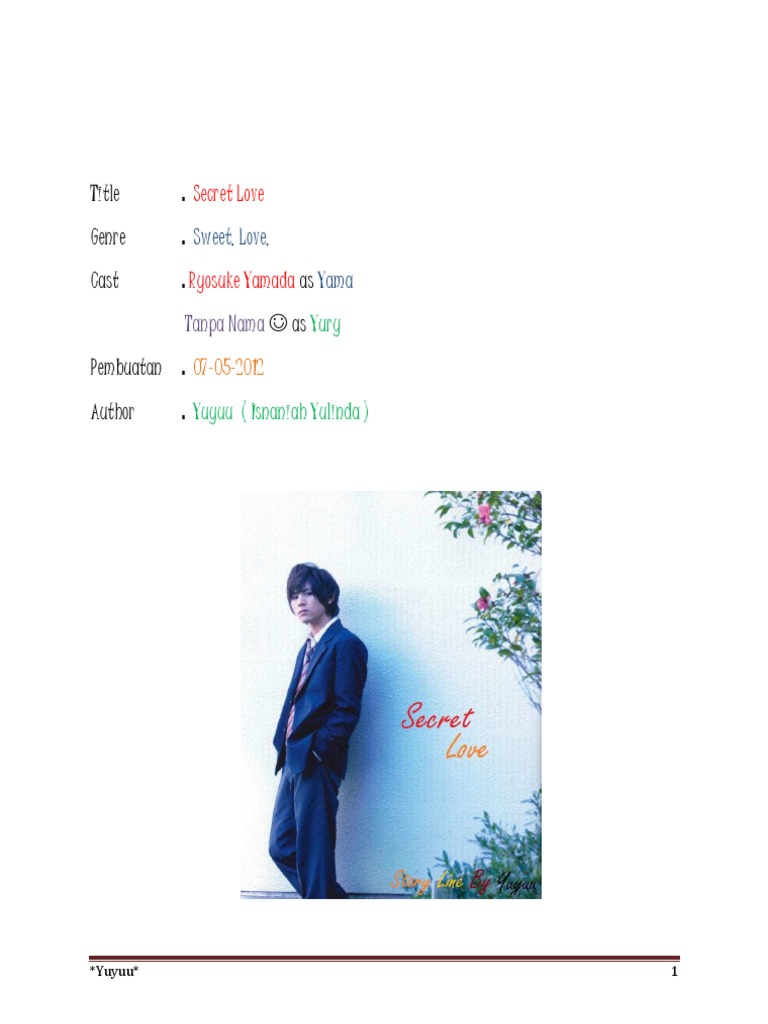 Secret Love: The Hidden Fan's Letters | PDF