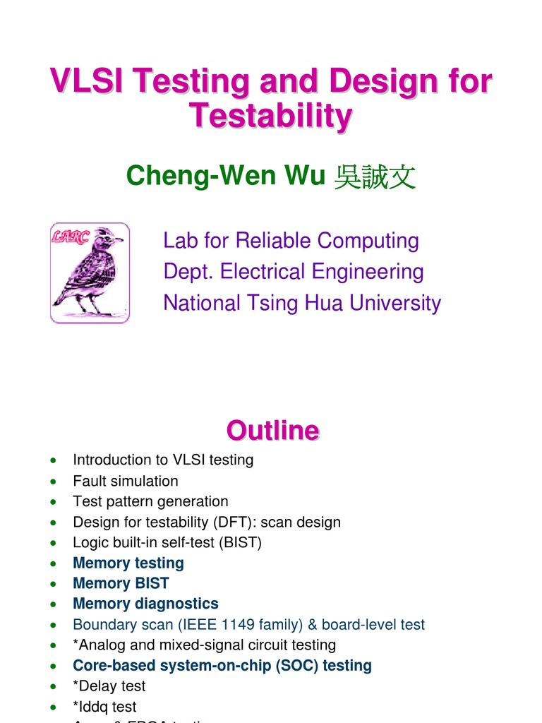 VLSI Testing and Design for Testability | PDF