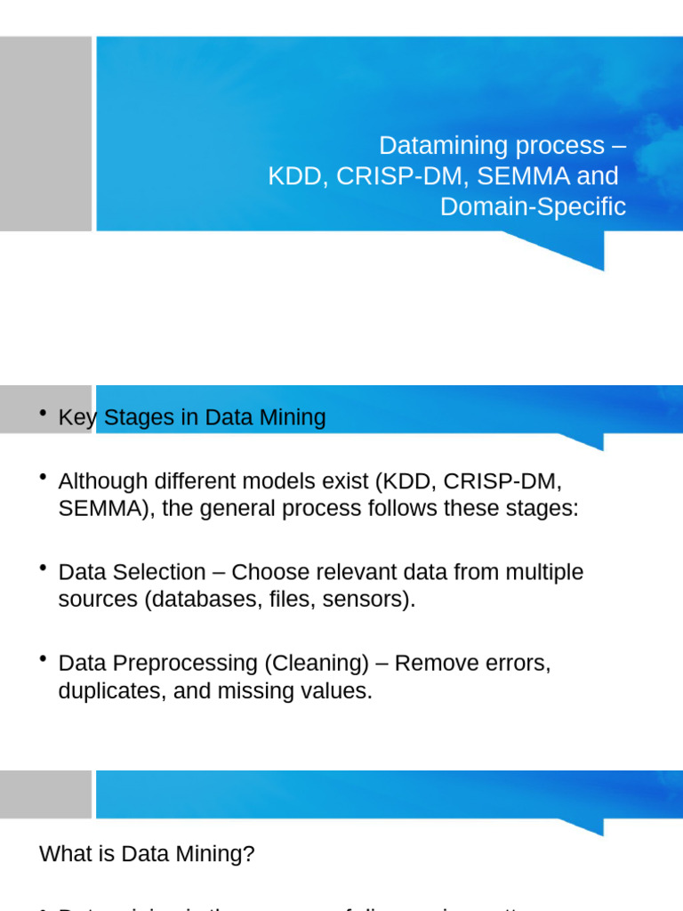 Unit 2 Chapter 1 Data Mining Process | PDF | Data Mining | Cluster Analysis