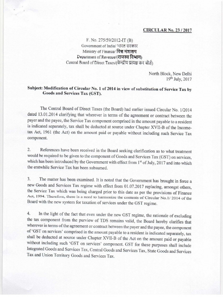 Circular No 23 | PDF