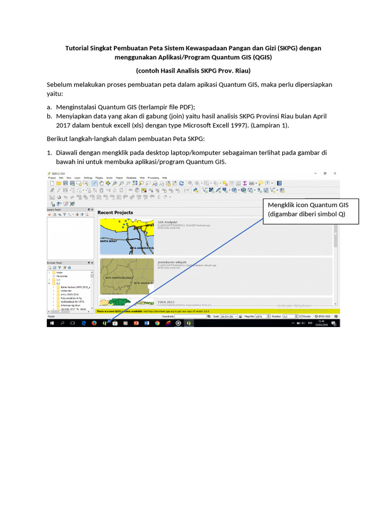 Tutorial Pembuatan Peta Dengan QGIS | PDF